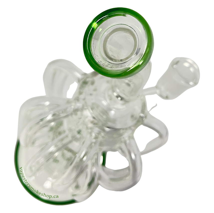 12 Tube Recycler Cyclone Glass Bong – 12 Inch – Vapester Smoke Shop ...